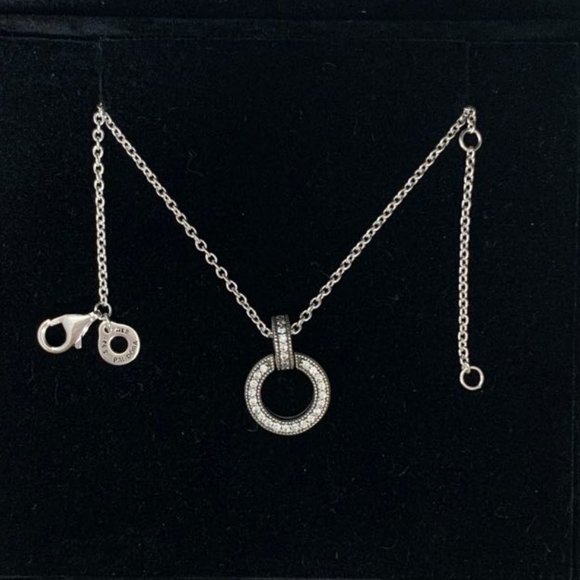 Pandora | Jewelry | Pandora Double Circle Pendant Necklace | Poshmark